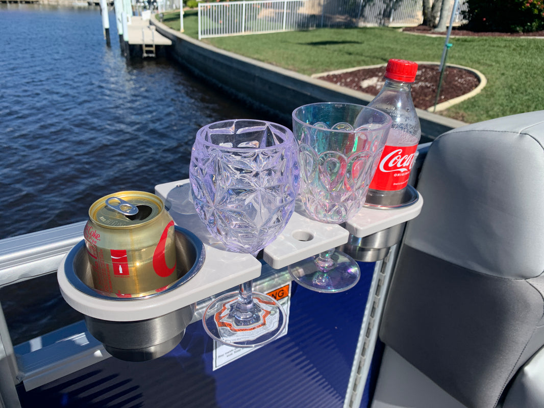 Pontoon and Boat Cup Holders- Drink Holders for Boat – Deep Blue Outdoors