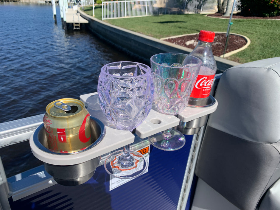 Pontoon and Boat Cup Holders- Drink Holders for Boat – Deep Blue Outdoors