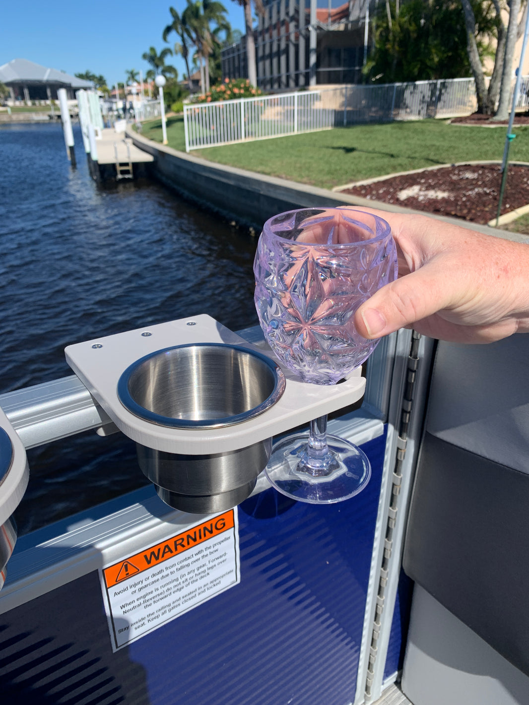 Pontoon and Boat Cup Holders- Drink Holders for Boat – Deep Blue Outdoors